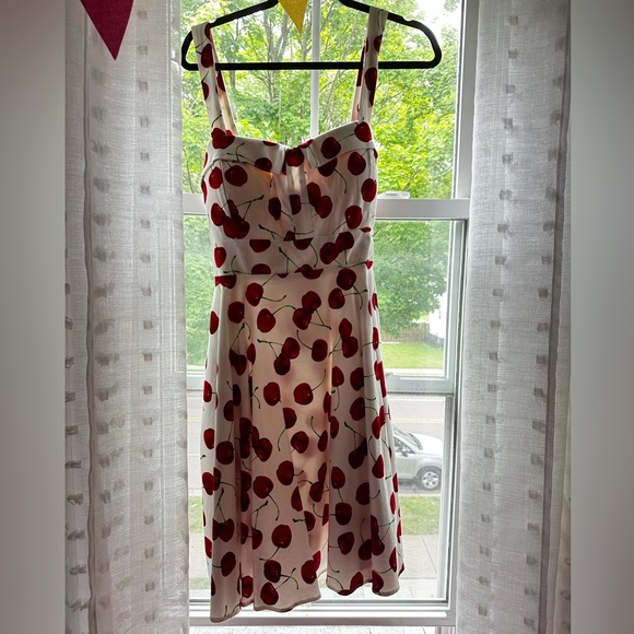 Modcloth | Dresses | Cherry Print Corset Dress | Poshmark